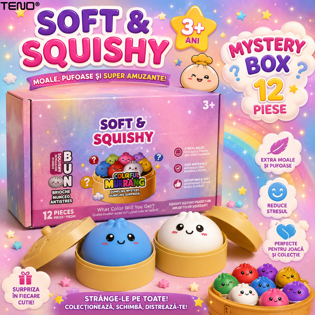 Jucarie Squishy TENO2854, Galuste Magice Colorate – Editia big size, S ...