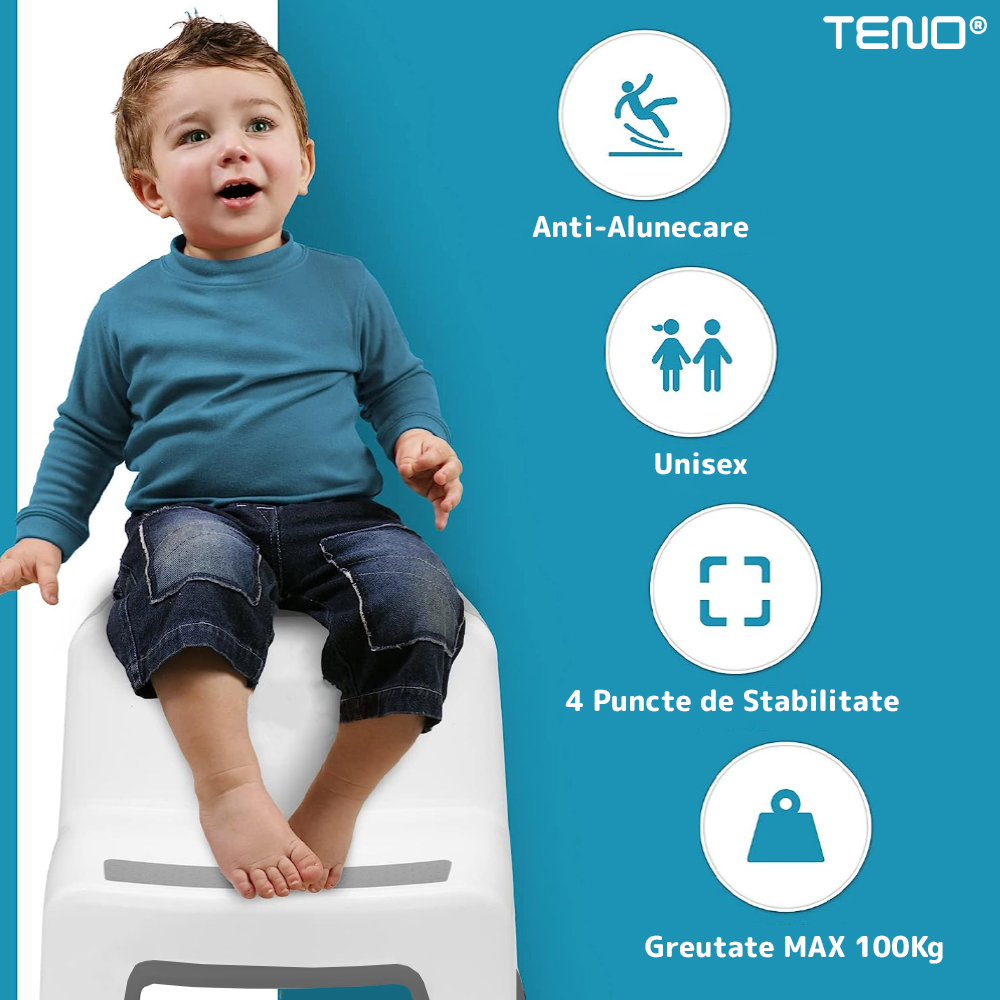 Scaunel Inaltator pentru Copii Teno852, multifunctional, doua trepte ...