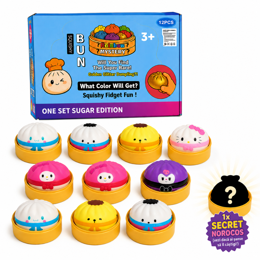 Jucarie squishy TENO2850, Galuste Magice Colorate – Editia Kitty, set ...