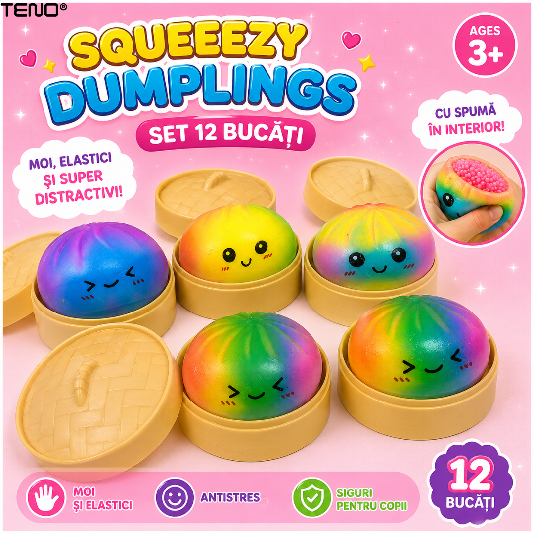 Jucarie Squishy TENO2853, Galuste Magice Colorate – Editia multi, set ...